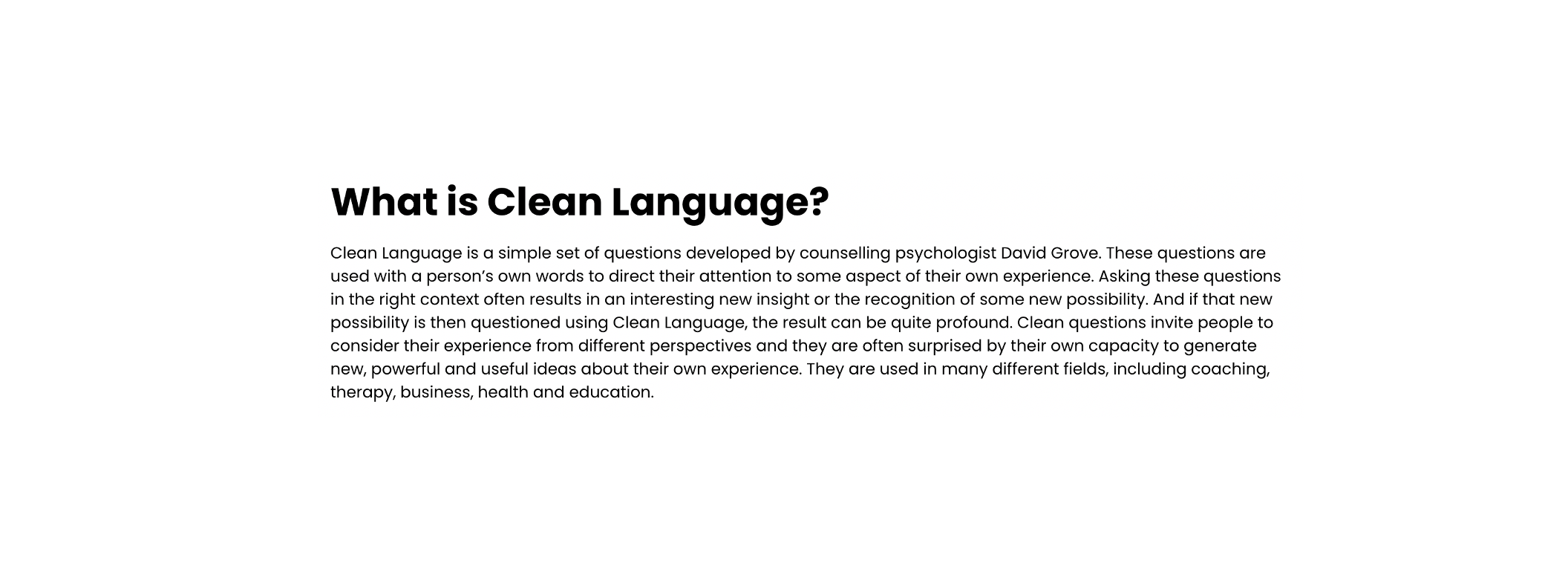 Clean Language | Adaptive People